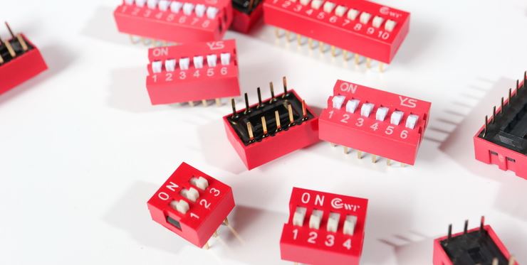 Flat Dial DIP Switch Red - Tempero Systems Shopping