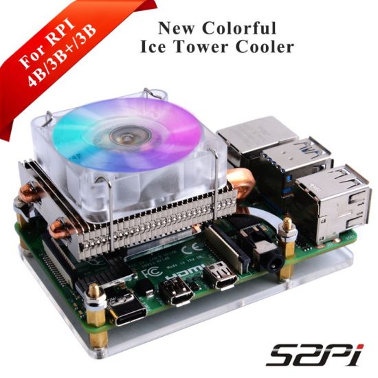 52Pi Colourful Ice Tower Cooler Low-profile - Tempero Systems Shopping
