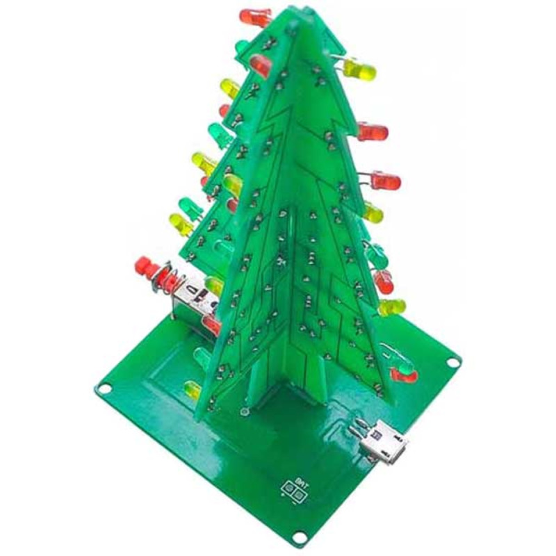 Christmas Tree LED Flash DIY Kit