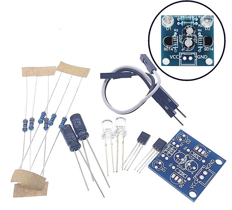 MHT11 Simple 5MM LED Flash DIY Kit for Beginners